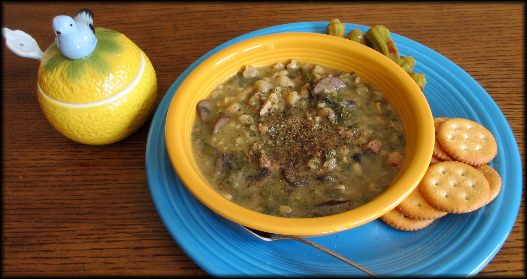 Eastern Woodland Hominy Stew (with Bitter Greens and Sausage)all things ...